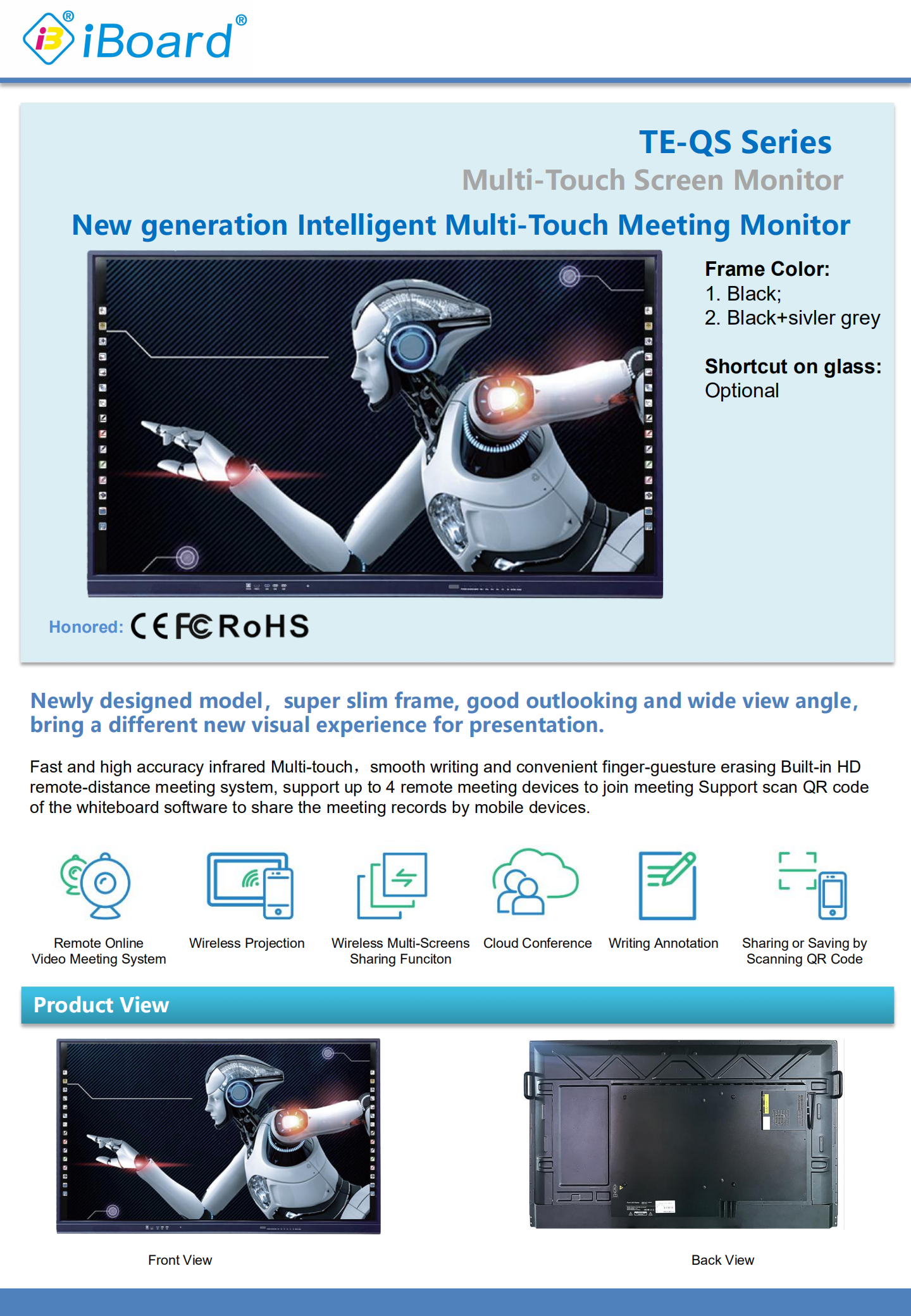TE-QS Series Interactive Flat Panel_iBoard