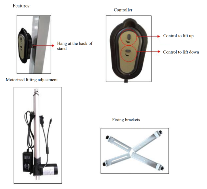 WSD-VY-ES Electronic Height adjustable IWB Mobile Stand_iBoard