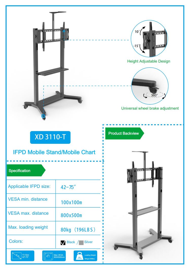XD3110-T IFPD Mobile Stand_iBoard